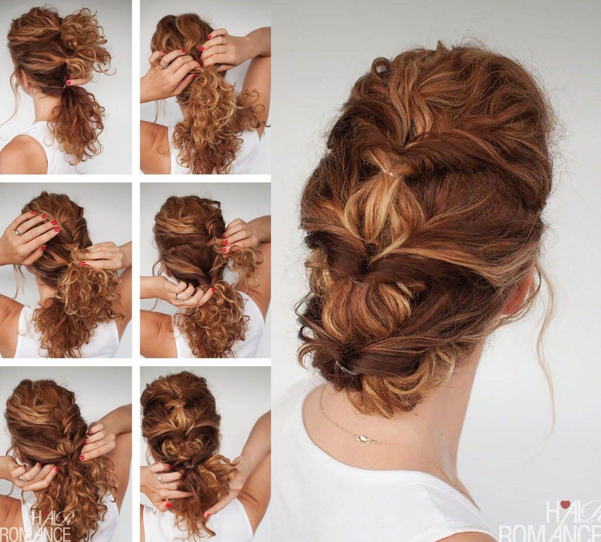 7 Easy Hairstyle Tutorials For Curly Hair 7 Easy Hairstyle Tutorials For Curly Hair