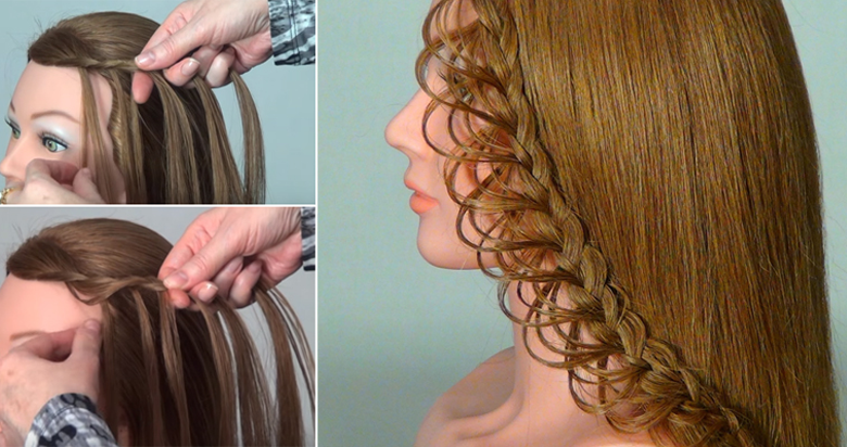 Learn – How To Create Knitted Lace Braid Hairstyle, See Tutorial